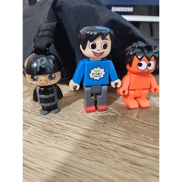 Toys | Ryans World Figures Lot 3 Toy Characters Orange Monster Moe ...